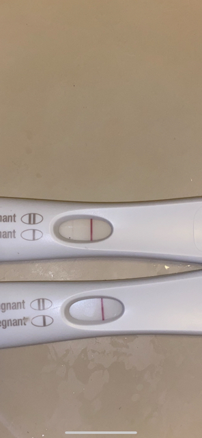 Has anyone gotten a pink and dent on first response six days sooner Has ...