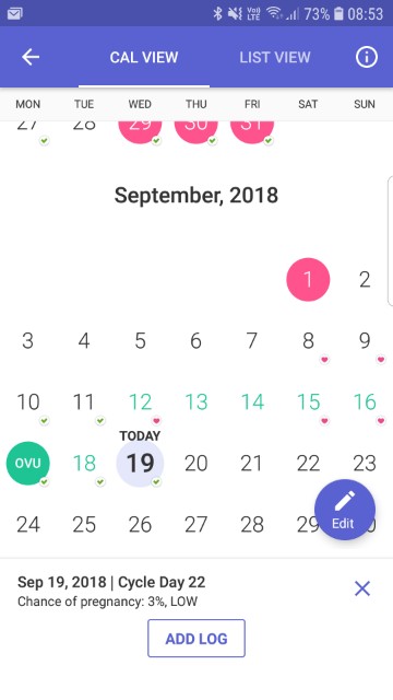 Implantation Bleeding Color Chart