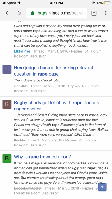 [TW] the Incel movement (a woman-hating terrorist organization) - Glow ...