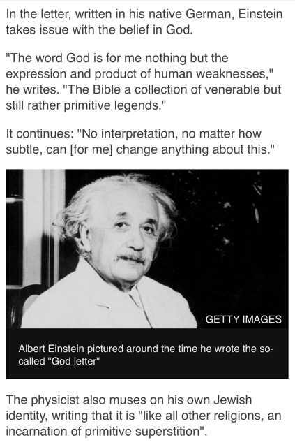 “God Letter” by Albert Einstein - Glow Community