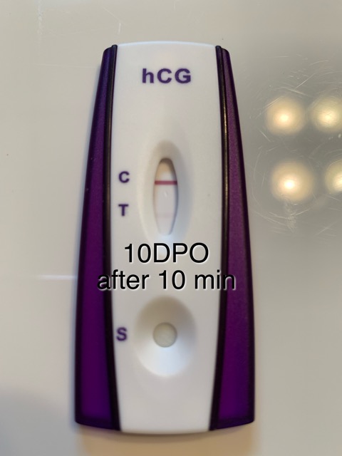 Equate First Signal One Step Pregnancy Test, 10DPO. Positive HPT ...