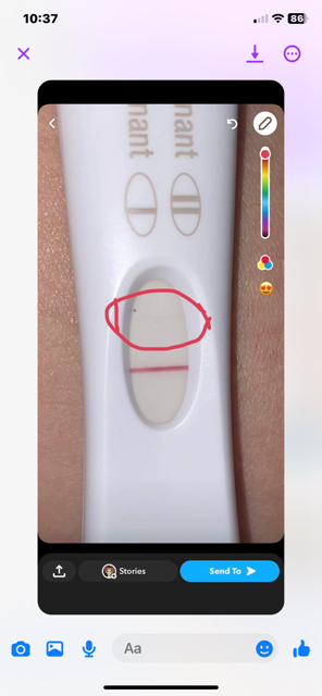 Has anyone gotten a pink and dent on first response six days sooner Has ...